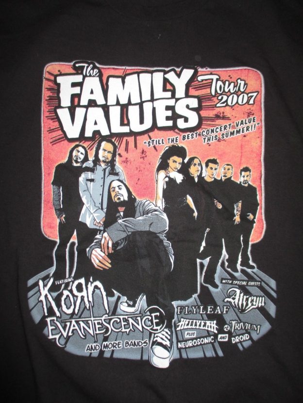 2007 Family Values Tour 2007 T-Shirt Front - KoRnweb.ru
