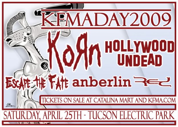KoRn 2009-04-25 KFMA Day 2009, Tucson Electric Park, Tucson, AZ, USA ...
